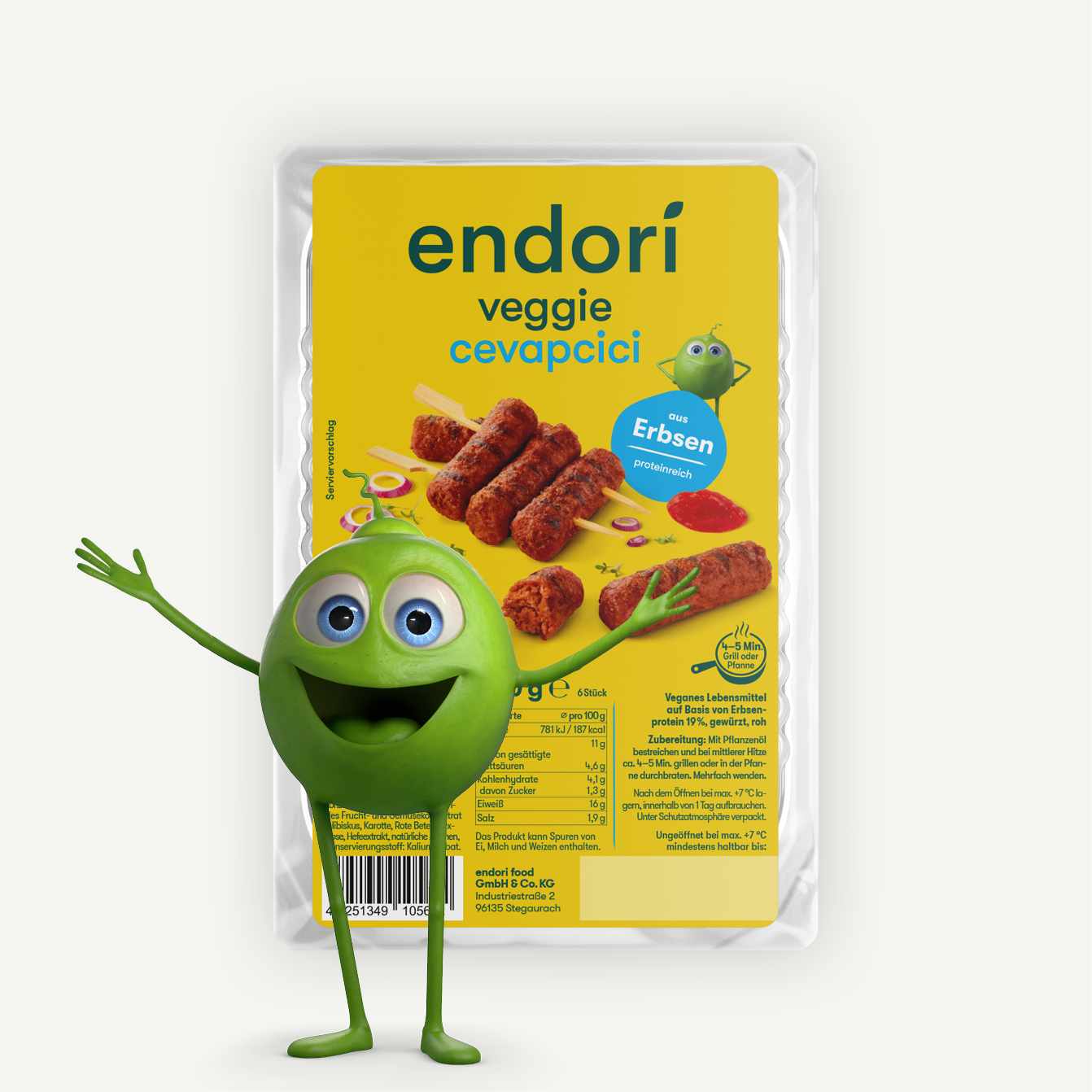 🚧 endori - Leckere & nachhaltige Fleischalternative aus Erbsen | endori